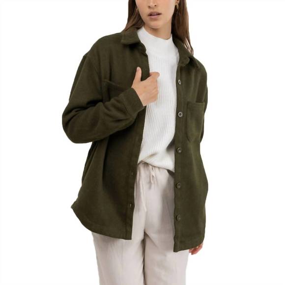 Rhythm. | Jackets & Coats | New Rhythm Canyon Shacket In Dark Olive ...